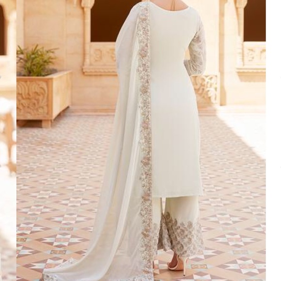 Dresses | Heavy Embroidered Pakistani Plazo Suit Shalwar | Poshmark